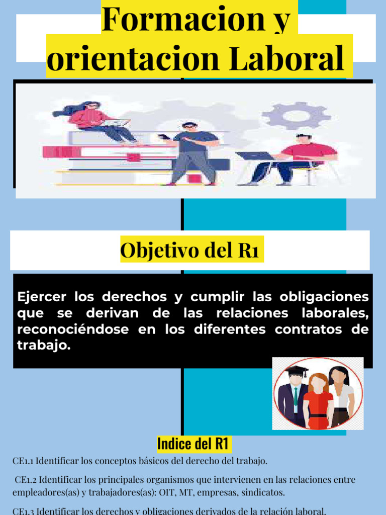 Formacion y Orientacion Laboral | PDF | Comunicación | Derecho laboral