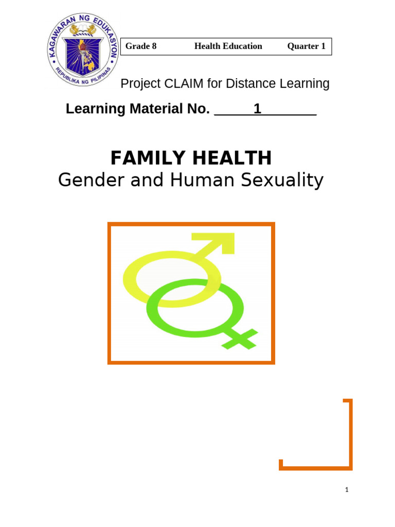 Grade-8-Q1-LM | PDF | Sexually Transmitted Infection | Gender