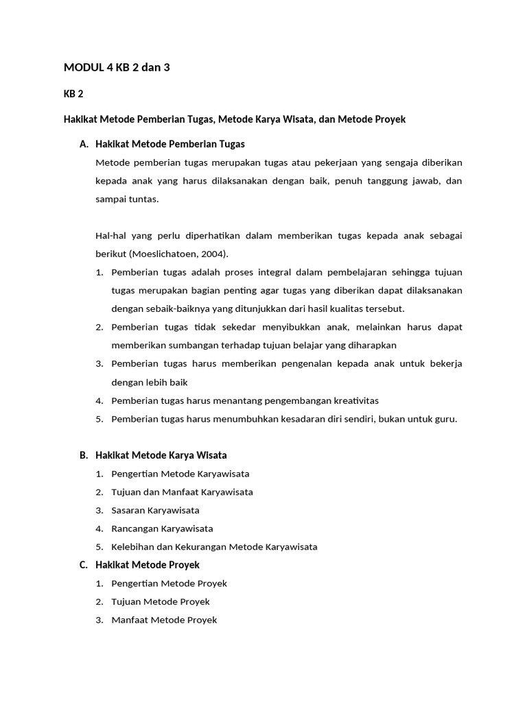 MODUL 4 KB 2 Dan 3 | PDF | Karier & Perkembangan | Kesehatan Holistik