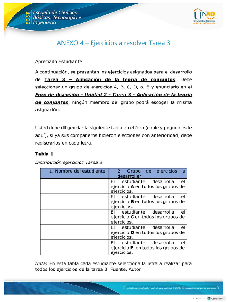 Anexo 4 - Ejercicios A Resolver Tarea 3 | PDF