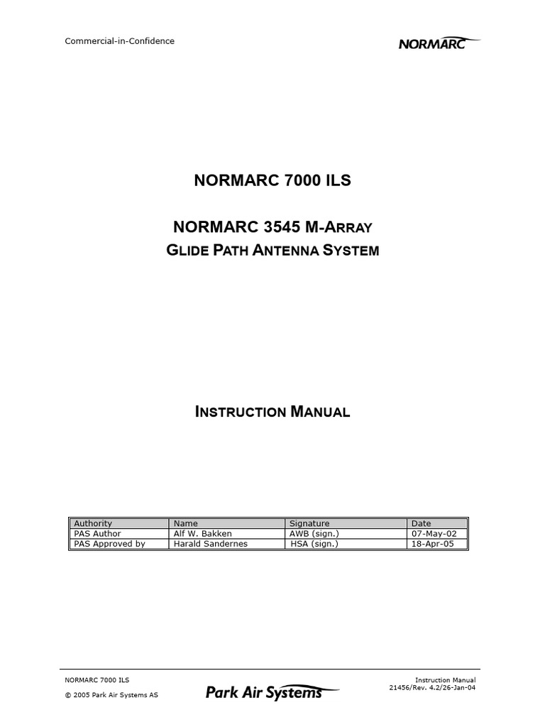 Normarc 7000 Ils | PDF | Antenna (Radio) | Electrostatic Discharge