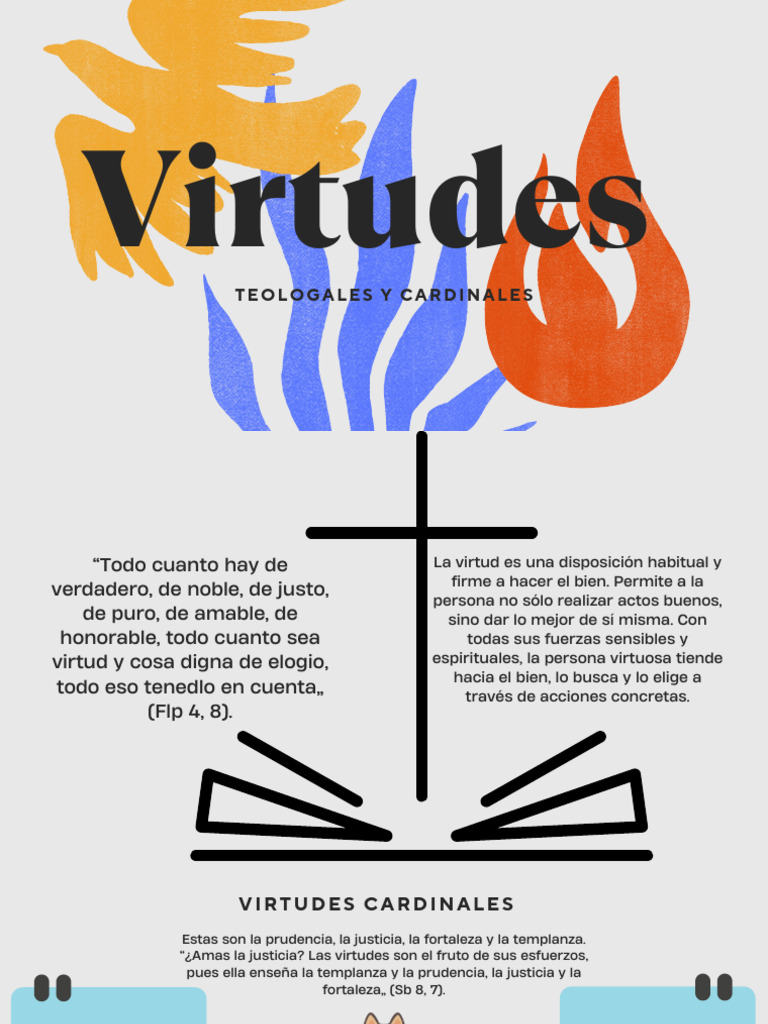 Virtudes Teologales y Cardinales | PDF | Virtud | Justicia