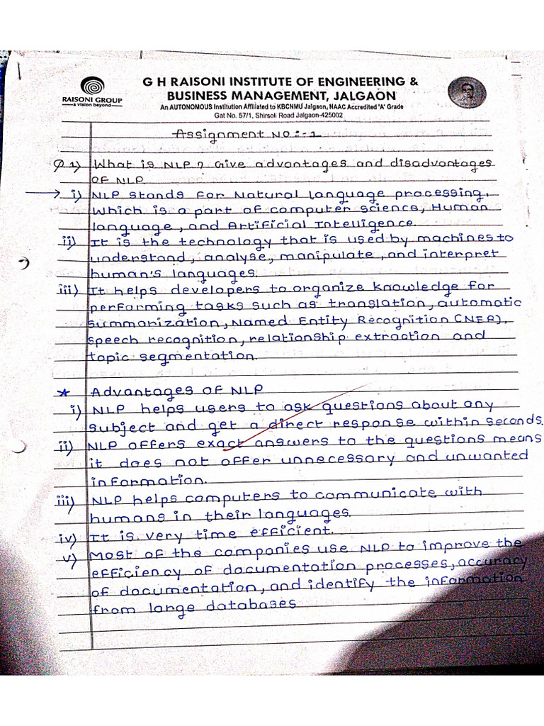 NLP Assignment 1 | PDF