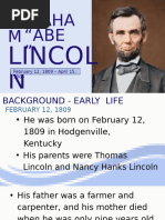 Abraham Lincoln Quiz | PDF