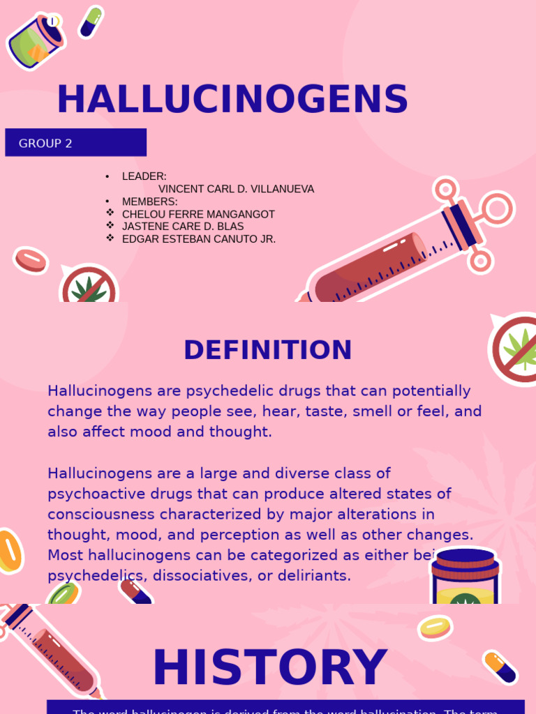 GROUP 2 Hallucinogens | PDF | Hallucinogen | Drugs