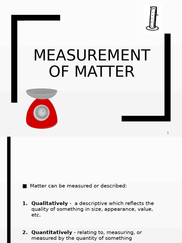 Lecture 3-Measurement of Matter | PDF | Significant Figures ...