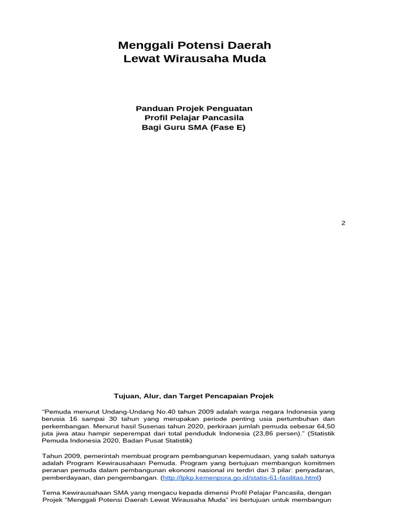 Modul P5 Kewirausahaan | PDF