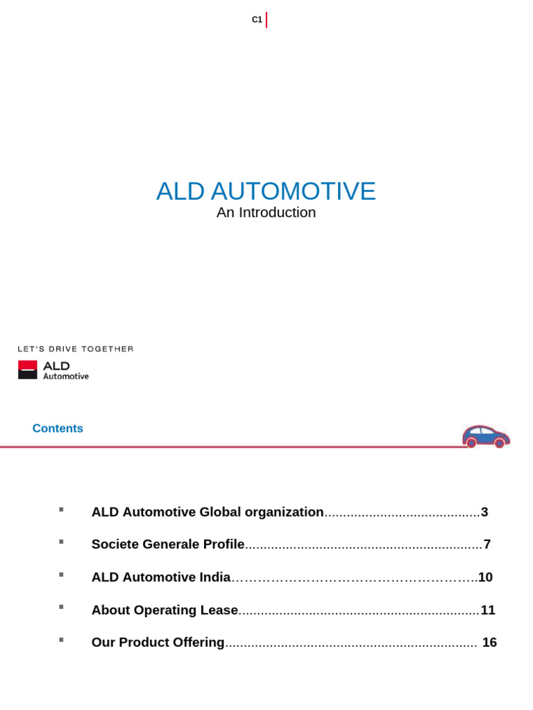 ALD India - Introduction TGKL | PDF | Lease | Employment