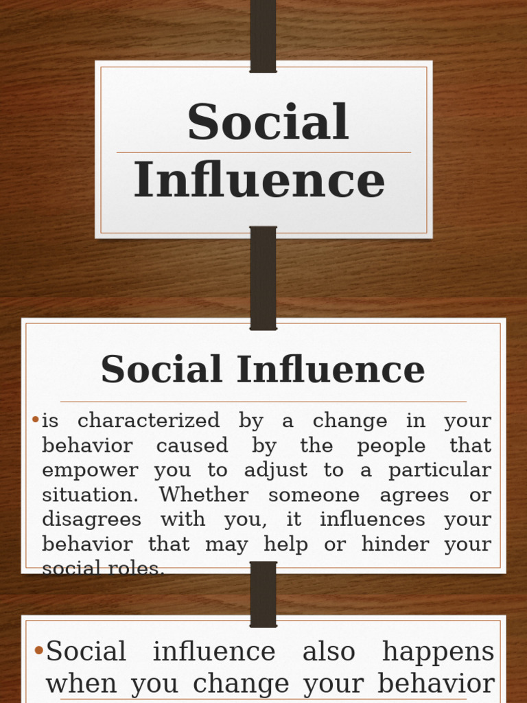 Understanding Social Influence in Relationships | PDF | Survey ...
