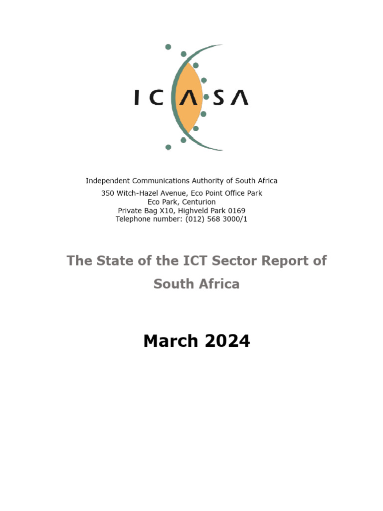 ICASA 2024 ICT Sector Report Overview | PDF | Computing ...