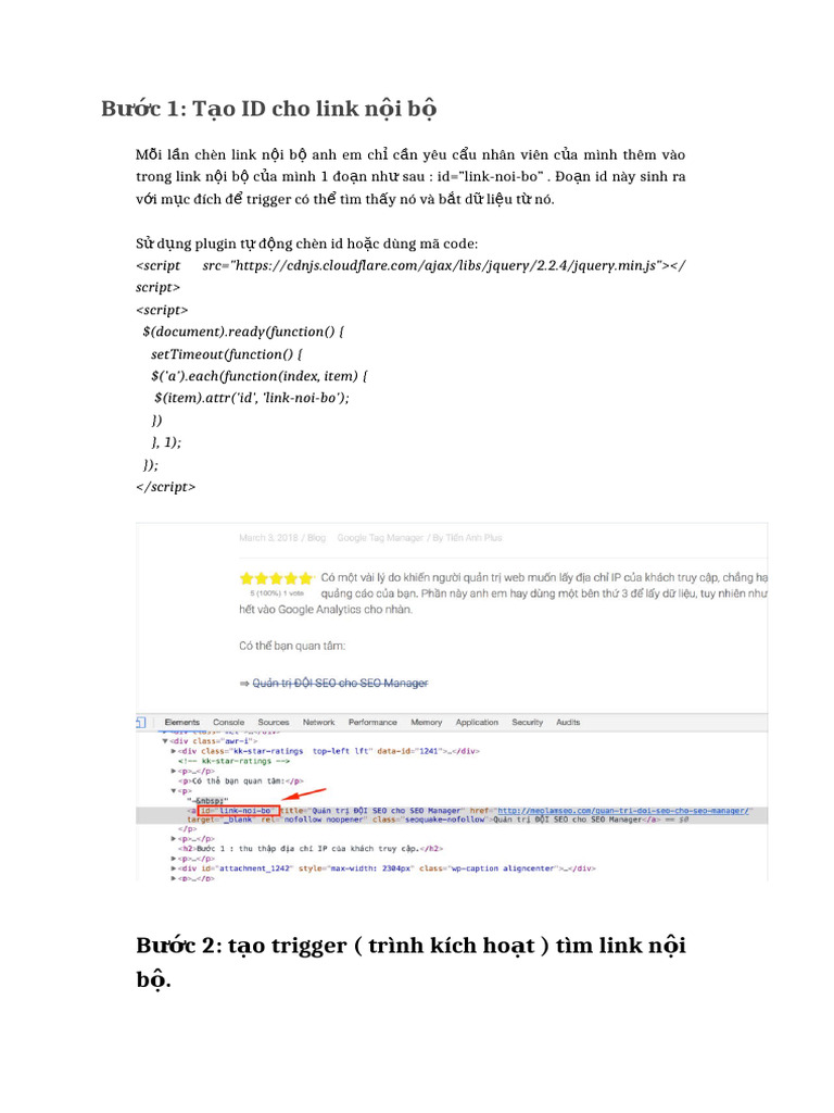 Tracking Internal Link | PDF