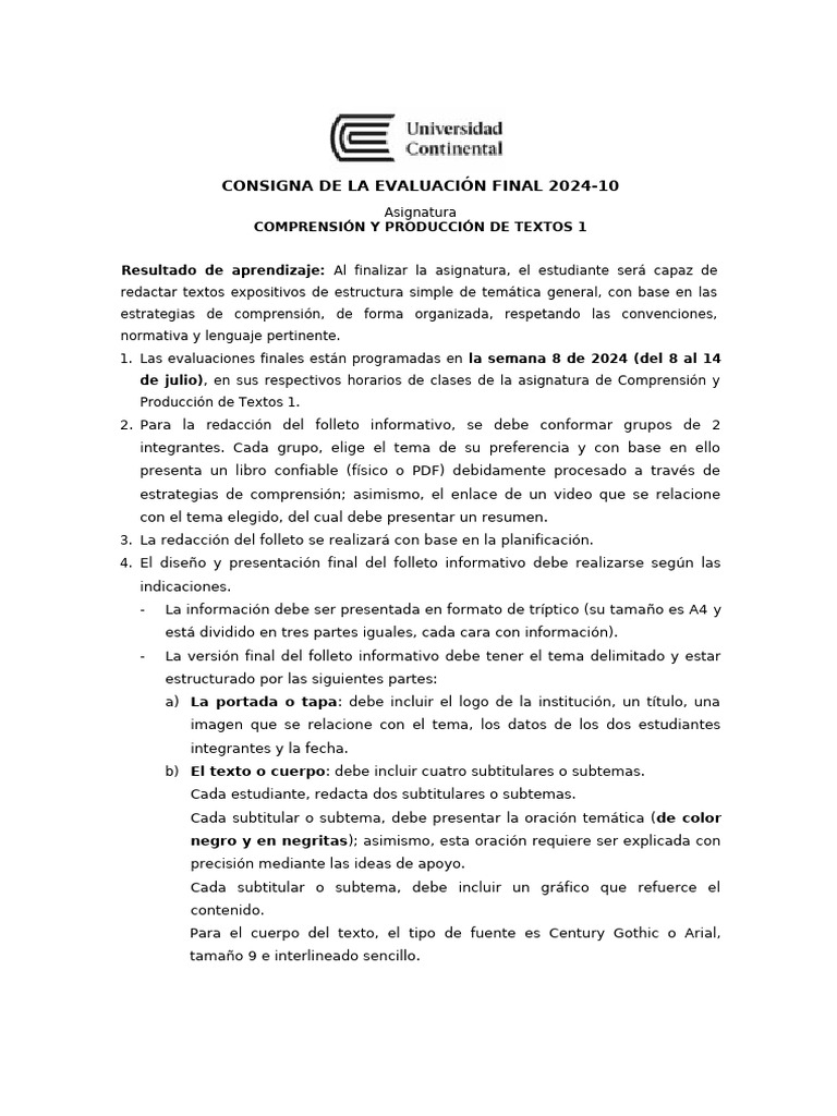 Consigna Final 2024-10 Cpt1 | PDF | Arte