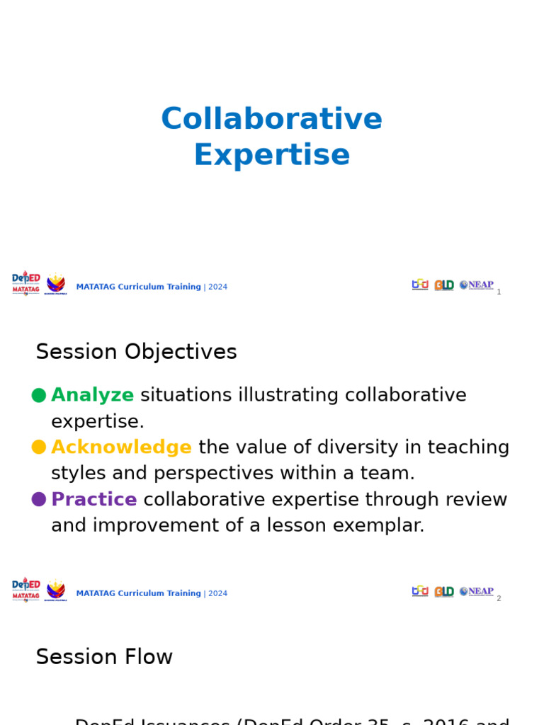 TOPIC 5 - EDITED-Collaborative Expertise | PDF | Teachers | Curriculum