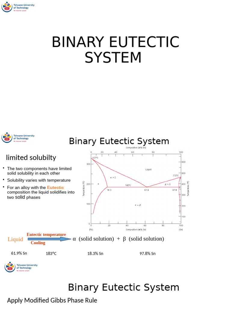 BINARY EUTECTIC SYSTEM - August 2024.-TJAM | PDF | Statistical Mechanics | Physical Chemistry