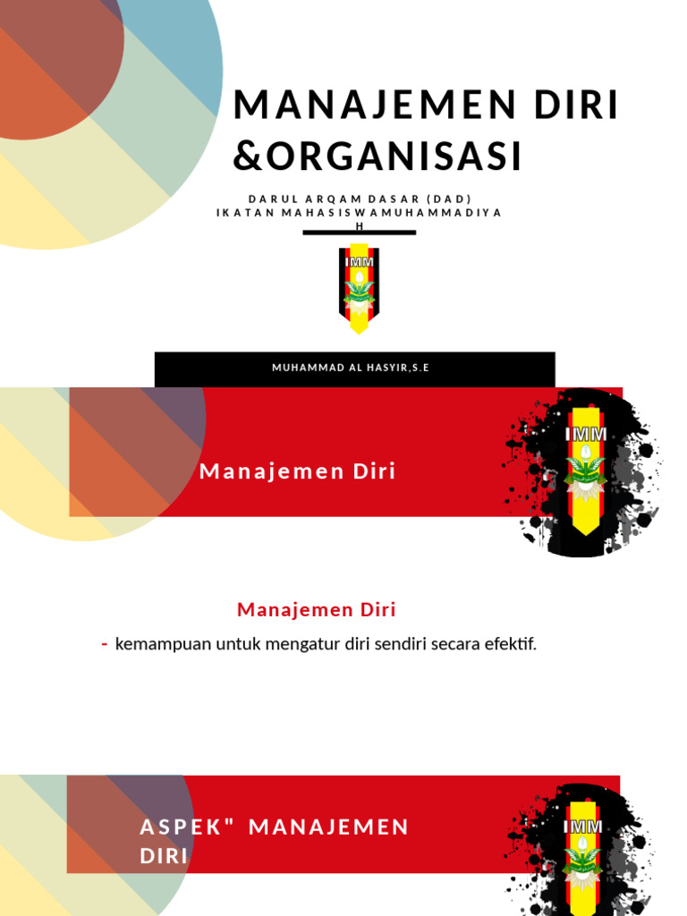 Manajemen Diri Dan Organisasi | PDF