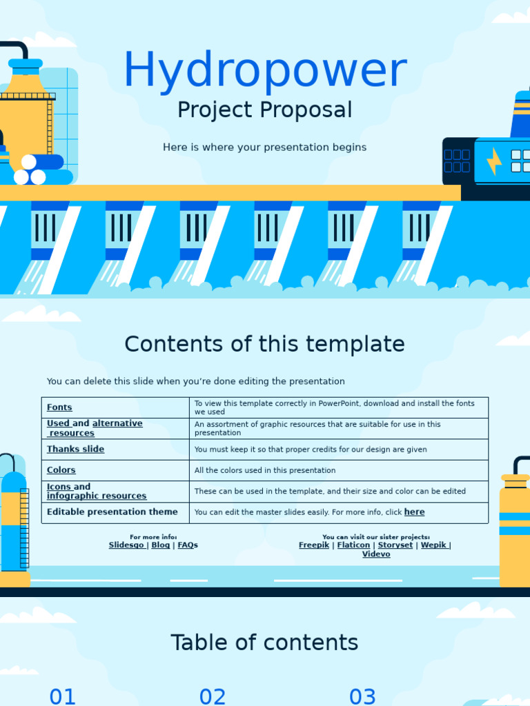 Hydropower Project Proposal by Slidesgo | PDF | Expense | Customer Relationship Management