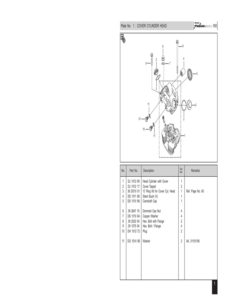 3.PULSAR 180 UG3 Catalog | PDF | Mechanical Engineering | Engines