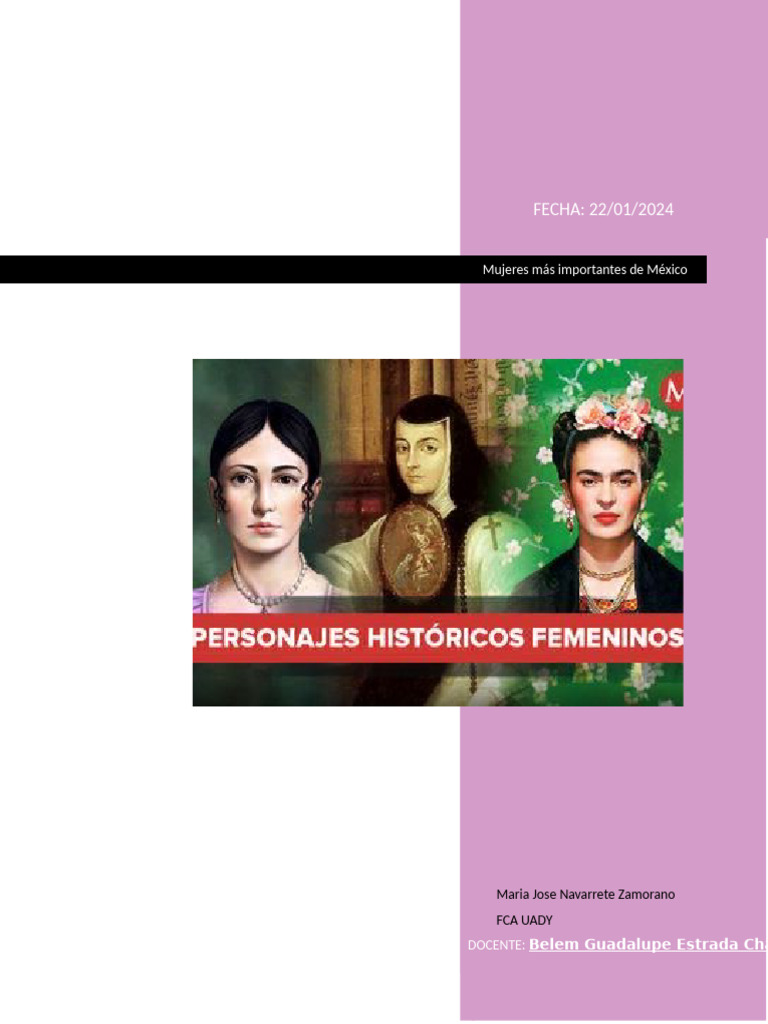 P2 1 C MariaJoséNavarreteZamorano | PDF | México