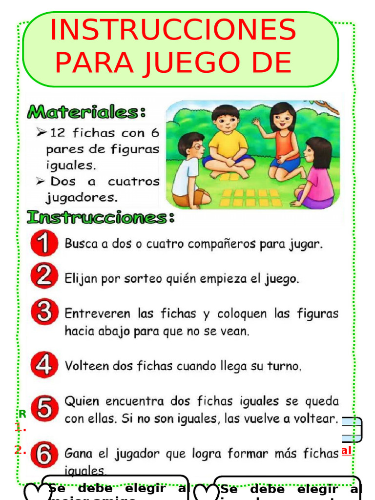 Ficha Un Texto Como Jugar de Memoria | PDF