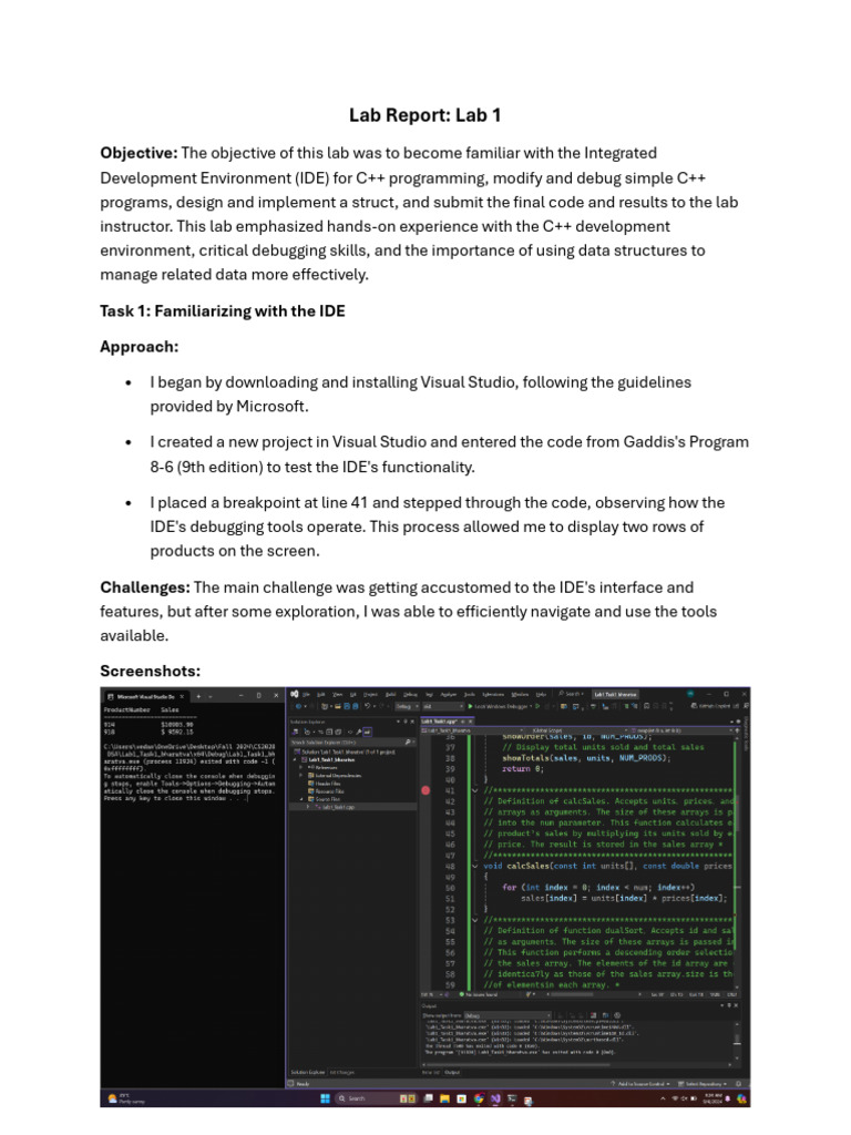 DSA LAB 01 | PDF | Integrated Development Environment | Computer ... DSA LAB 01 | PDF | Integrated Development Environment | Computer ...