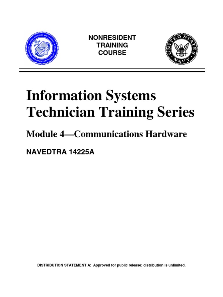 US Navy Course NAVEDTRA 14225A - Information Systems Technician ...