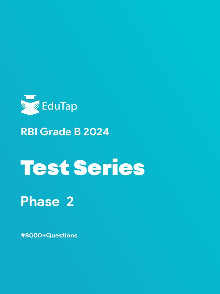 RBI-Test-Series-Phase-2-Brochure | PDF | Multiple Choice | Mobile App
