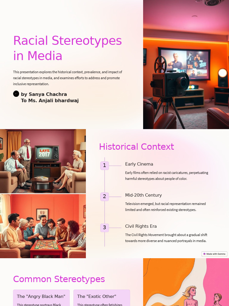 Racial Stereotypes in Media | PDF | Stereotypes | Prejudices