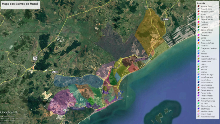 Mapa Dos Bairros de Macaé | PDF