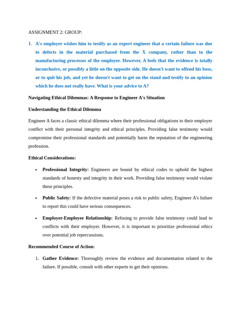 ASSIGNMENT 2 - Group of 5 | PDF | Legal Liability | Adjudication