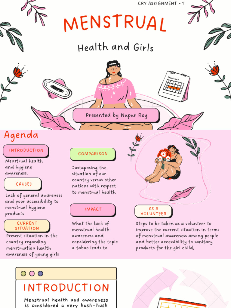 Menstrual Health and Hygiene - Nupur | PDF | Menstruation | Mammal ...