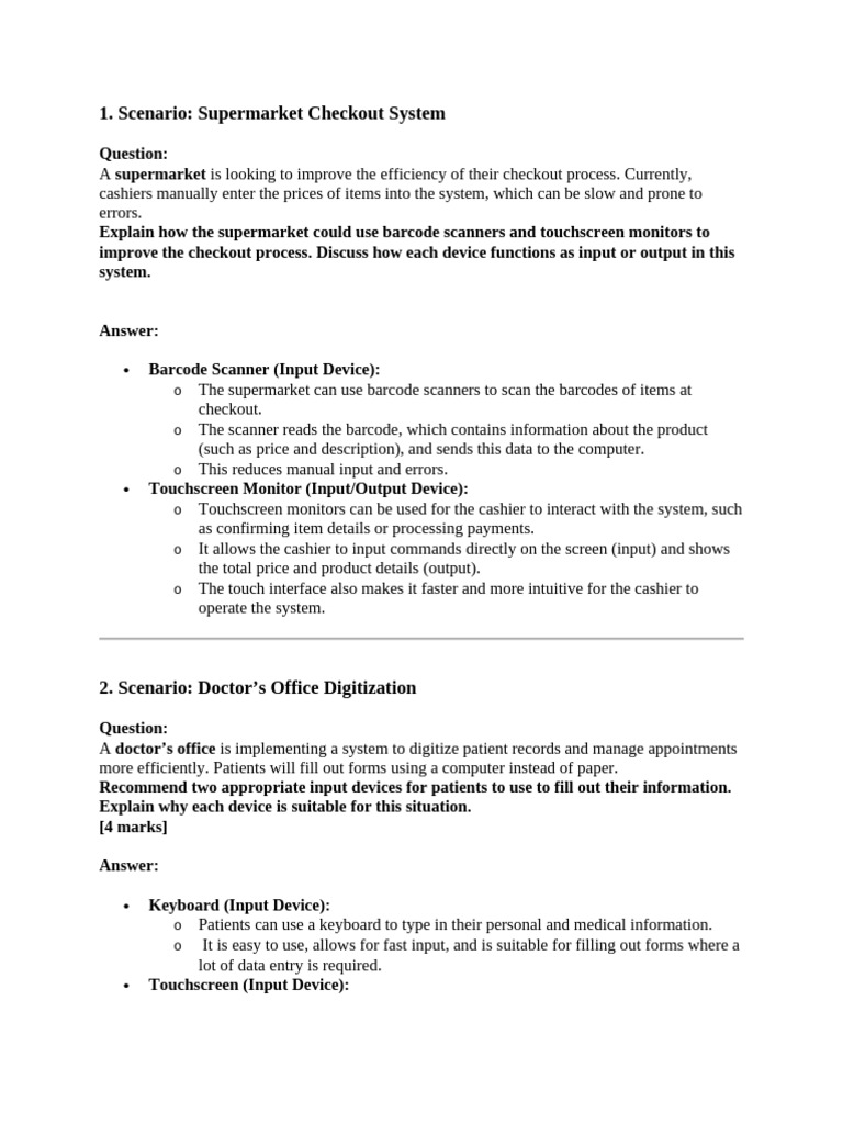 Chap 2 Scenario Based Questions | PDF | Input/Output | Radio Frequency ...
