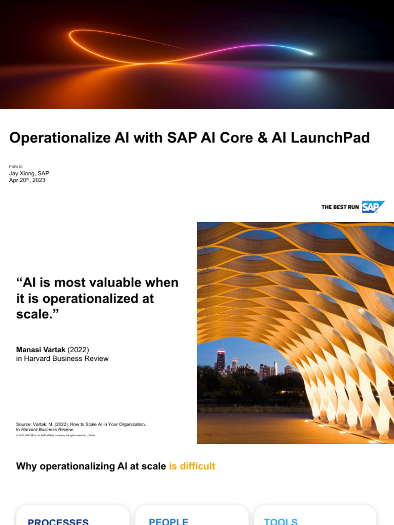 Operationalize AI With SAP AI Core AI Launchpad | PDF | Cloud Computing | Artificial Intelligence