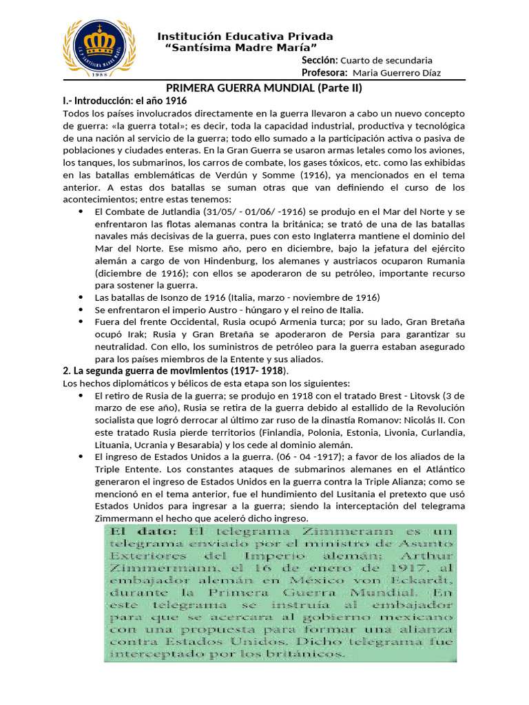 Tema 40 CS4 Sec | PDF | Primera Guerra Mundial | Austria Hungría