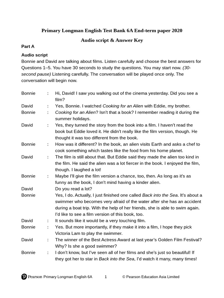 PLE TB 6A MT Answers 2020 | PDF