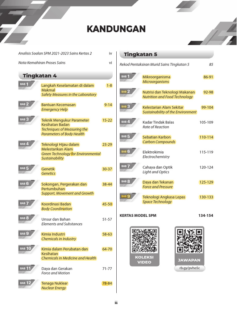 PTRS - SPM - Sains - 2024 Listing Task | PDF
