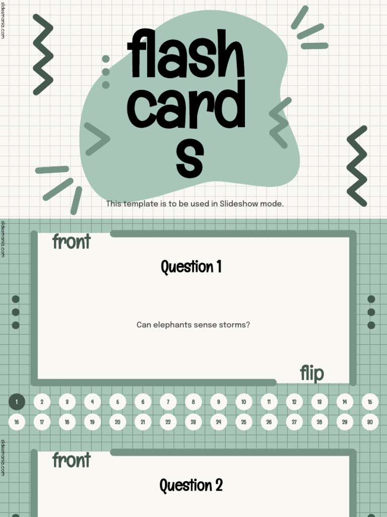 Simple Flashcards · SlidesMania | PDF
