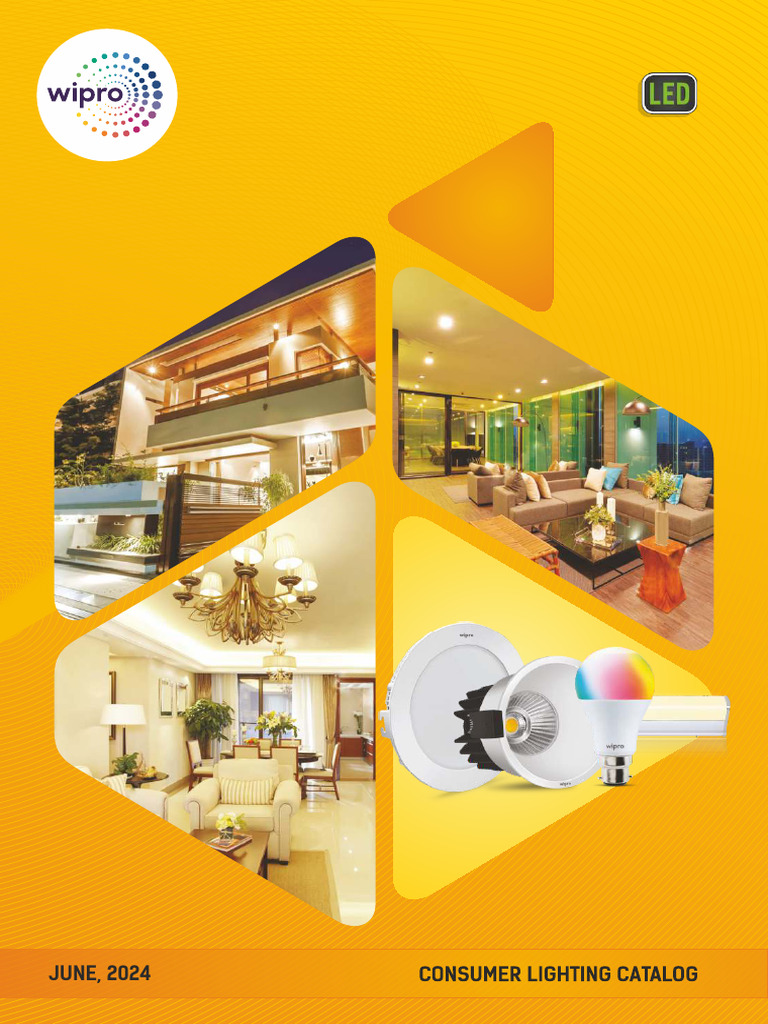 Wipro Lighting Catalogue 2024 | PDF | Room | Cabinetry
