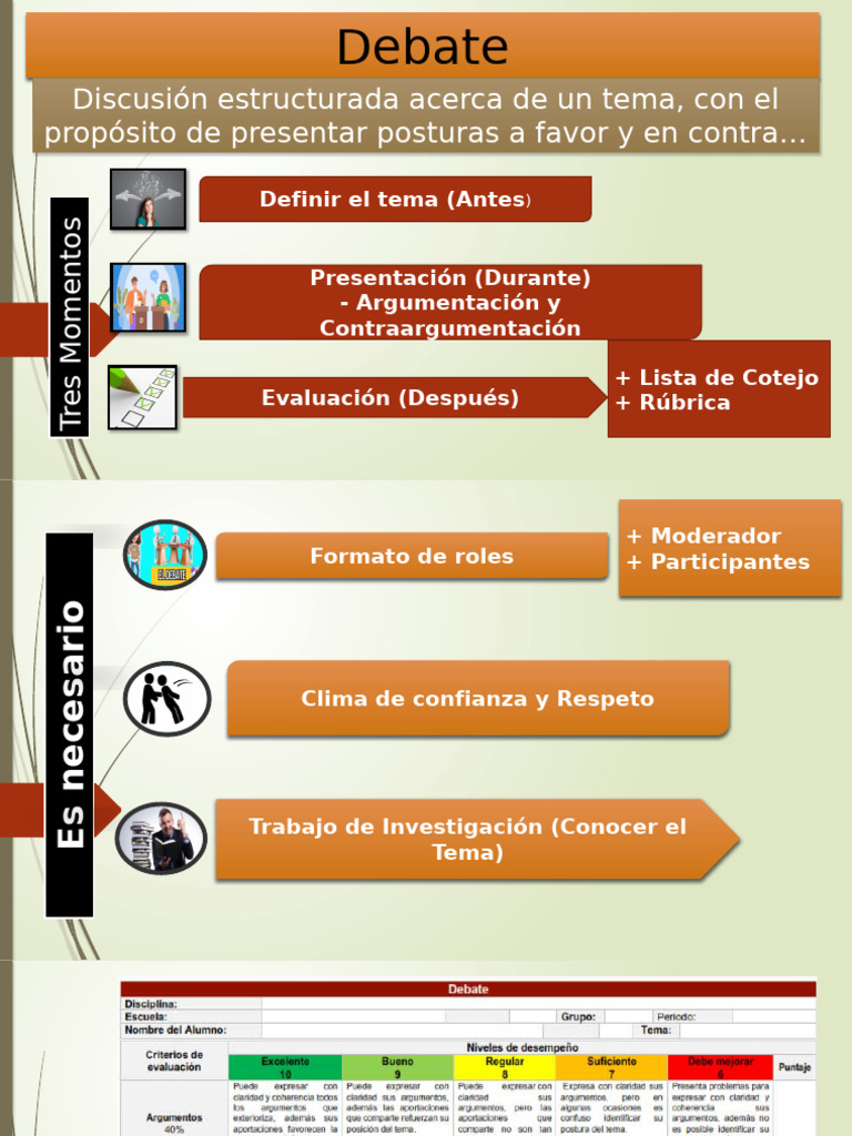 Tipos Textuales Debate | PDF