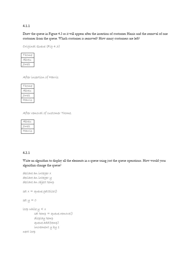 Ch 04 Pdf Queue Abstract Data Type Algorithms And Data Structures