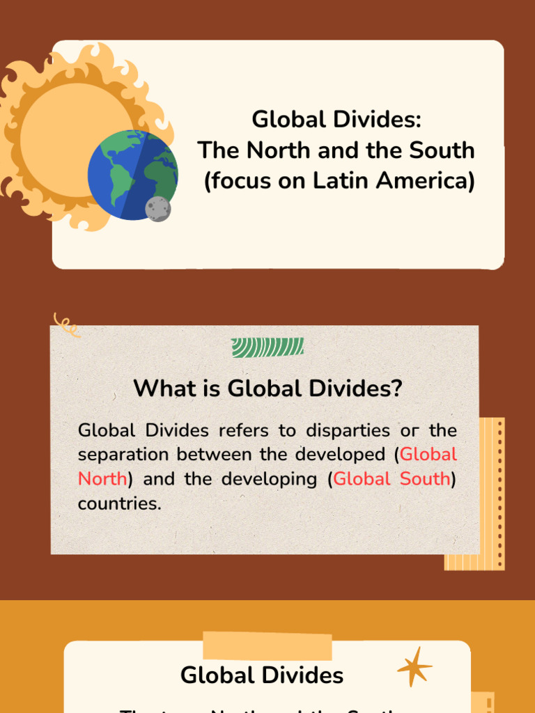 Understanding Global Divides: North vs South | PDF | North America | Americas