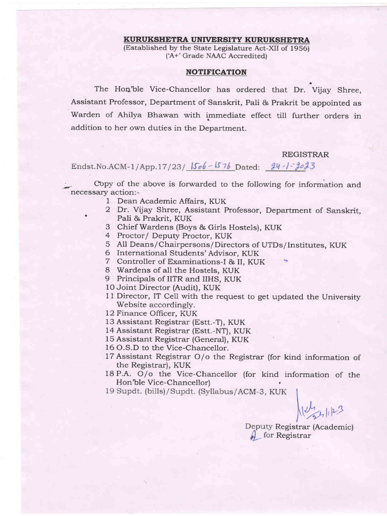 University-Notification-25012023 | PDF