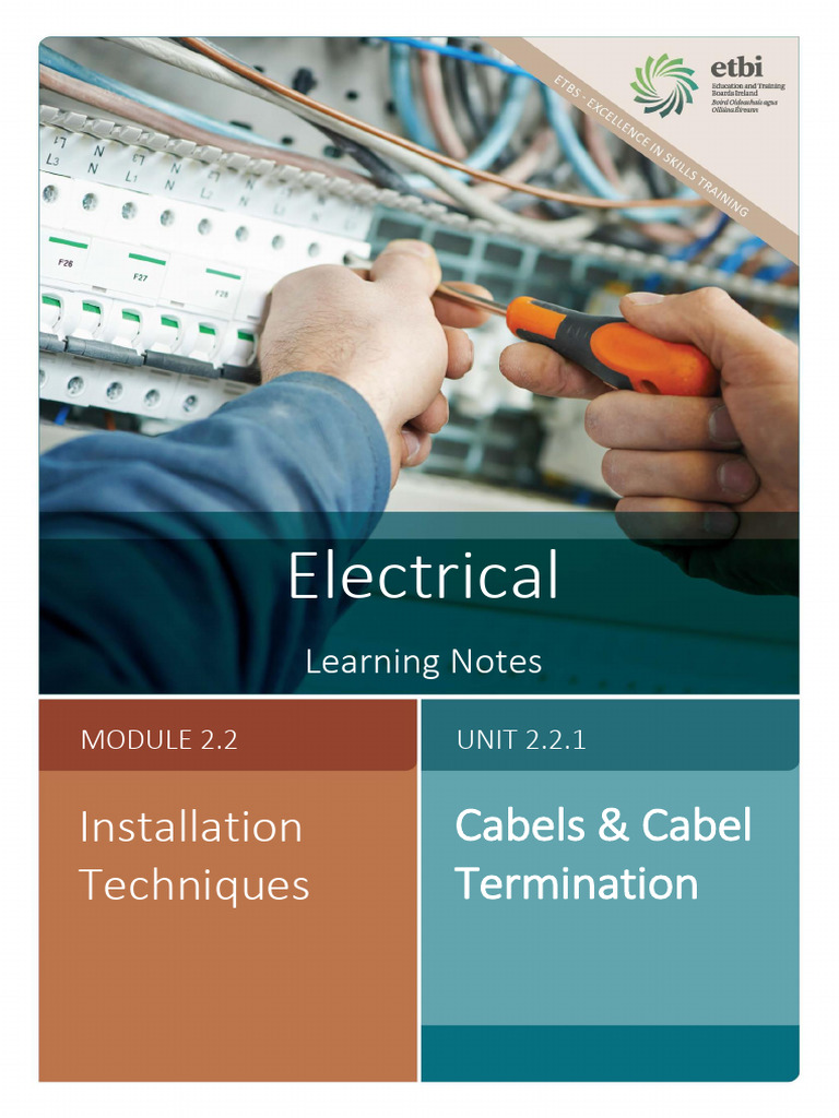 Electrical Installation Techniques Guide | PDF | Electrical Wiring ...