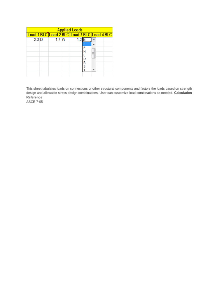 Load Combinations | PDF