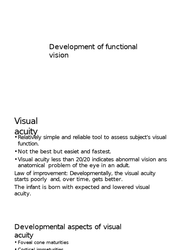 VA Children | PDF | Visual Acuity | Senses