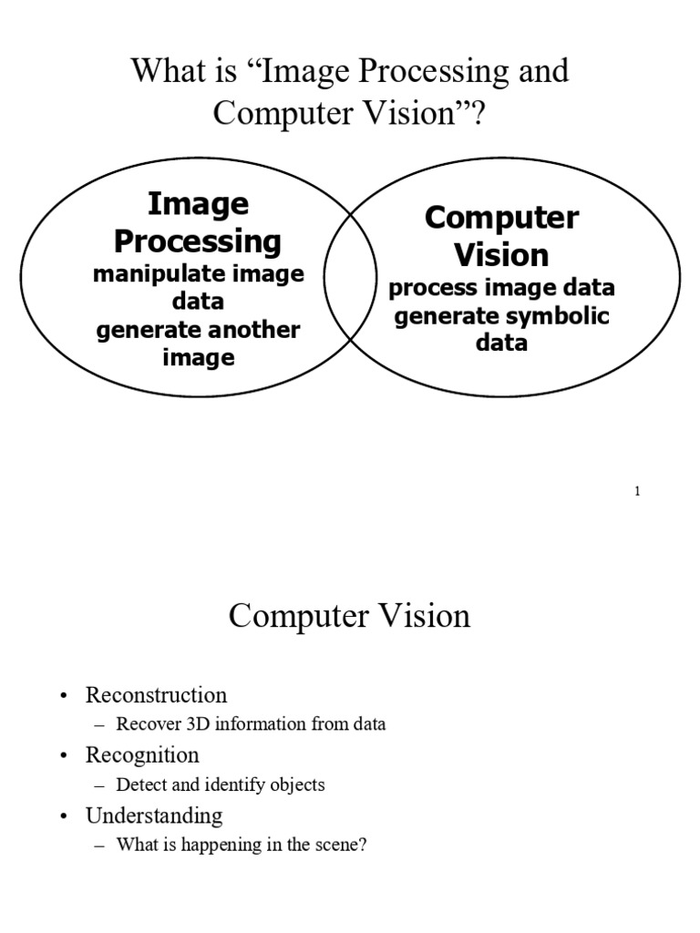Computer Vision Introduction | PDF | Computer Vision | Image Segmentation