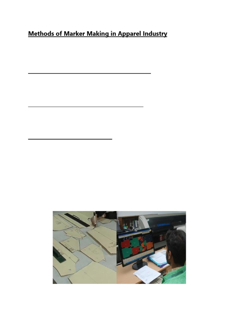 Lect-10 Marker Making Methods in Apparel Industry | PDF | Computer ...
