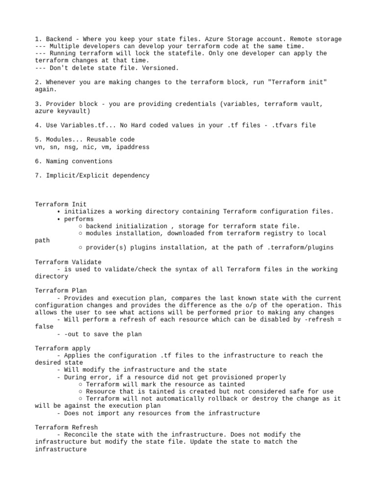Session 3 - Terraform best practices | PDF | Computer File | Computer Architecture