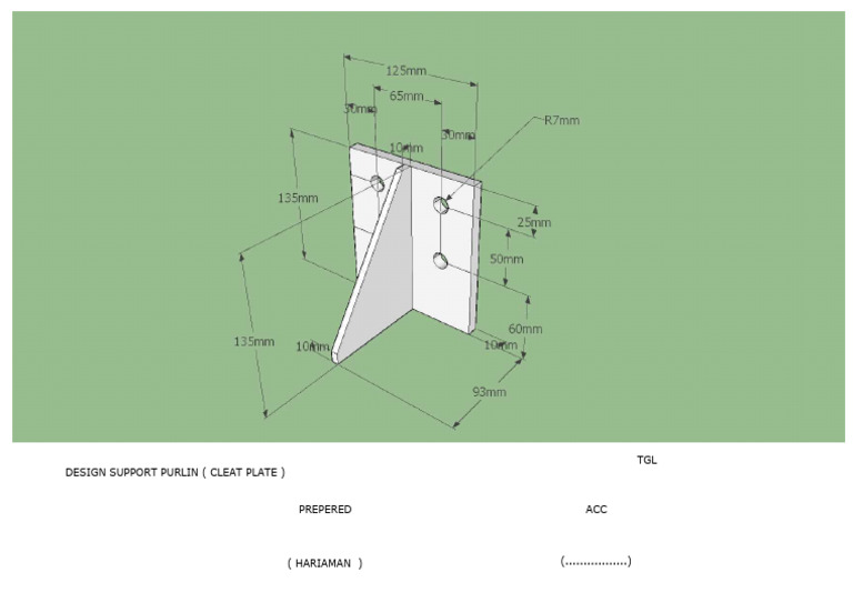 Design Support Purlin Cleat Plate Guide | PDF | Technology & Engineering