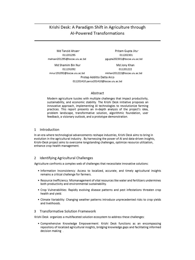 Krishi_DESK HCI_2 | PDF | Artificial Intelligence | Intelligence (AI) & Semantics
