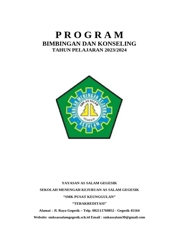 program bk tahunan Tahun Ajaran 2023.2024 | PDF